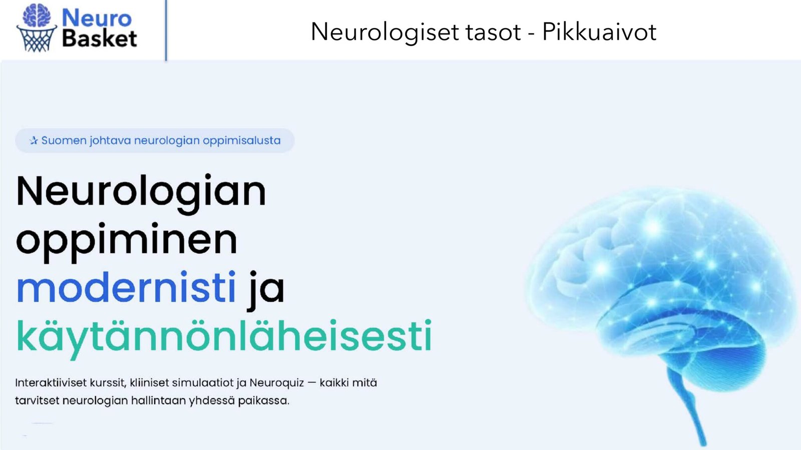Neurologiset tasot/pikkuaivot – NeuroBasket